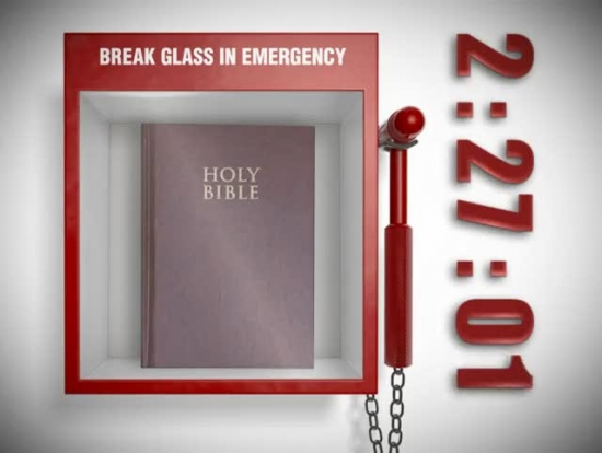 Holy Bible: Break Glass in Case of Emergency Countdown | Signal 10 ...